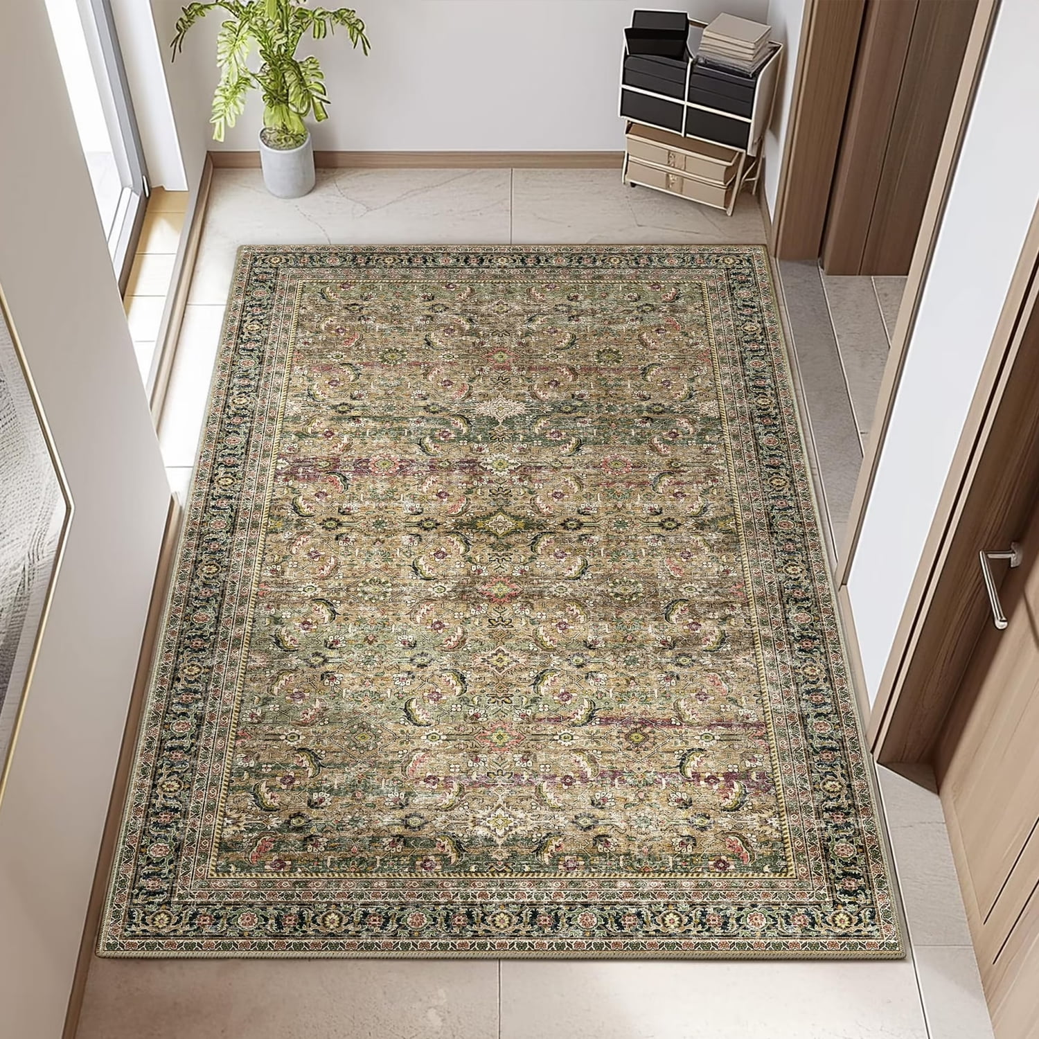 Click here for Berthmeer 4x6 Brown Area Rugs For Living Room Bedr... prices