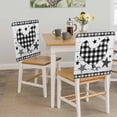 Chicken Hen Chair Back Covers, Rooster Animals Farmhouse Plaid Country ...