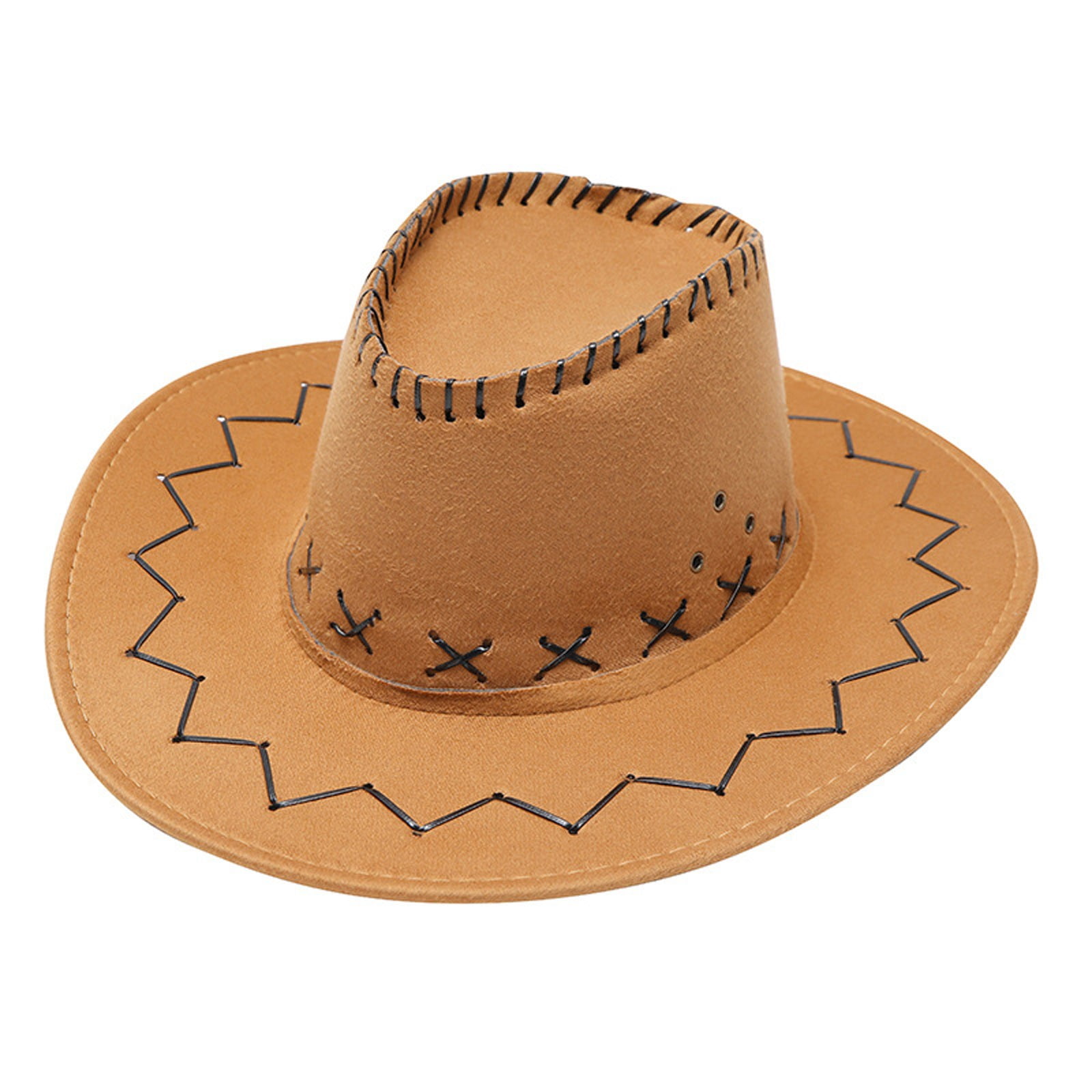 Click here for Baberdicy Cowboy Hat Adult Casual Solid Suture Sum... prices