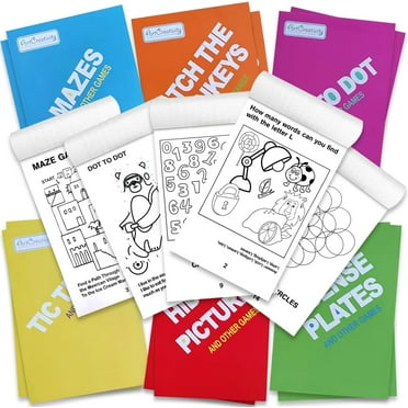 Coloring Pages & Puzzles Activity Pad Assortment, Stationery, Activity ...