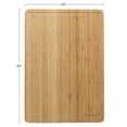 Classic Cuisine Extra-Large Bamboo Cutting/Serving Board with Juice ...