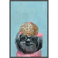 Hipster Sloth Floater Framed Painting Print on Canvas - Walmart.com