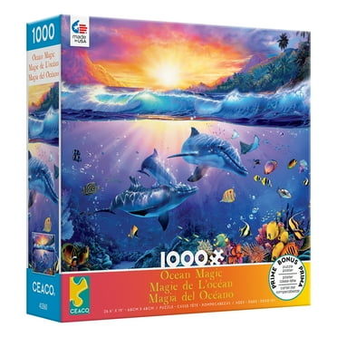 Ceaco 550-Piece Wild Whimsy Magical Jungle Interlocking Jigsaw Puzzle ...