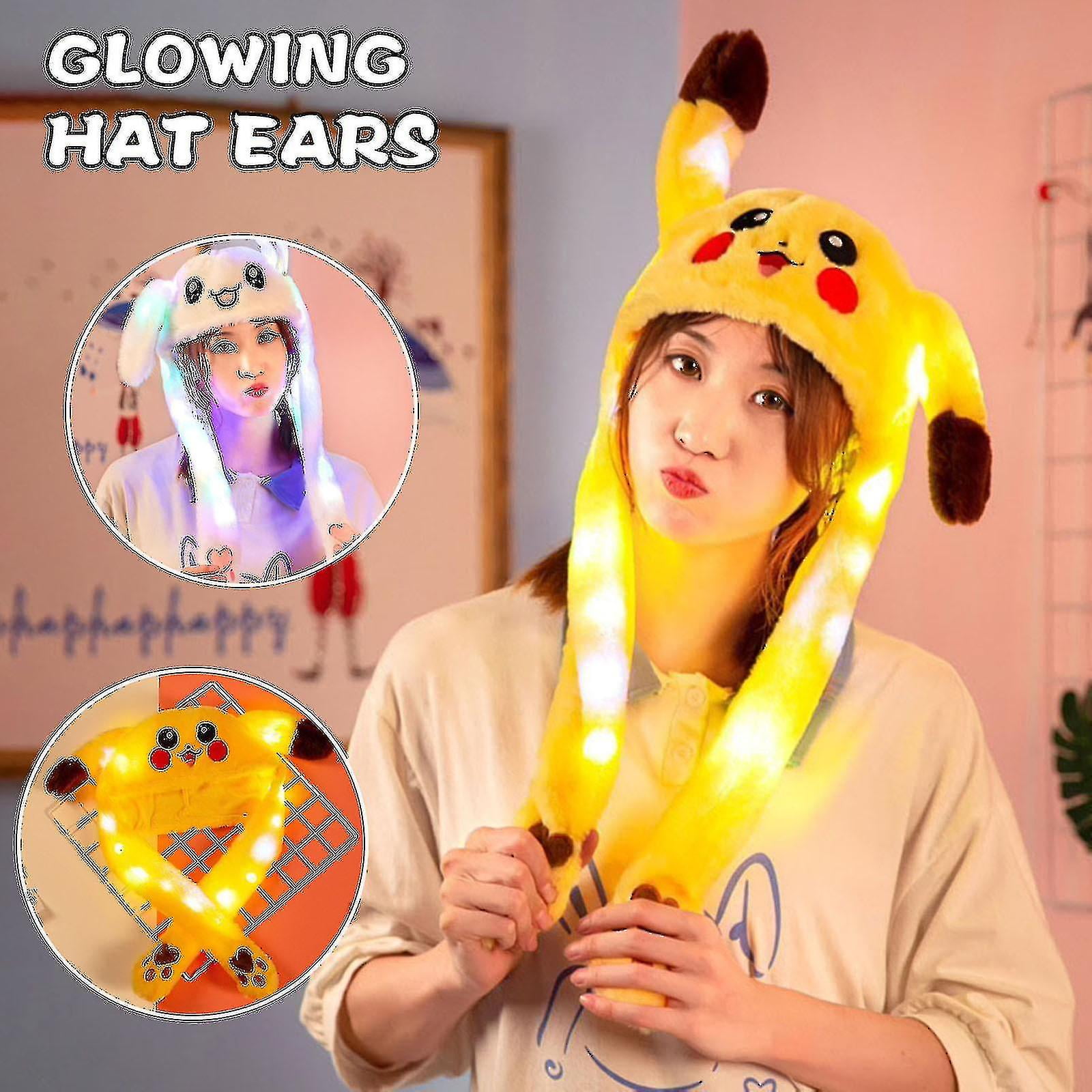 Click here for Vorcoy 23.5inch Pikachu Hat Rabbit Ear Moving Jump... prices