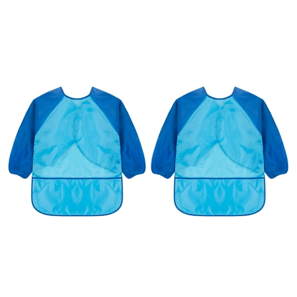 2-Pack Kids Painting Apron, Cooking Baking Apron, Waterproof Art Smocks ...