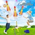 Anpro Toy Rocket Launcher Set for Kids, Shoots Rockets Up to 100 ft, 6 ...