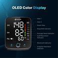 Oxiline Pressure XS Pro Smart Blood Pressure Monitor, Bluetooth, Wide Cuff, OLED Display ...