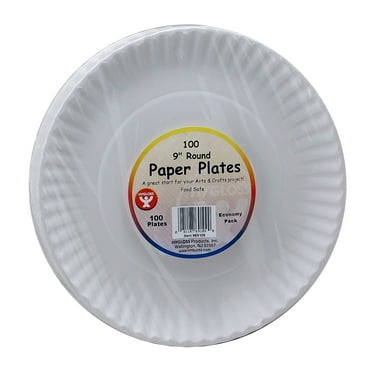 Paper Plates, 9" - 100 per Pack, 6 packs - Walmart.com