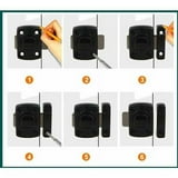 Rotate Bolt Latch, Zinc Alloy Security Door Lock Gate Latches for ...