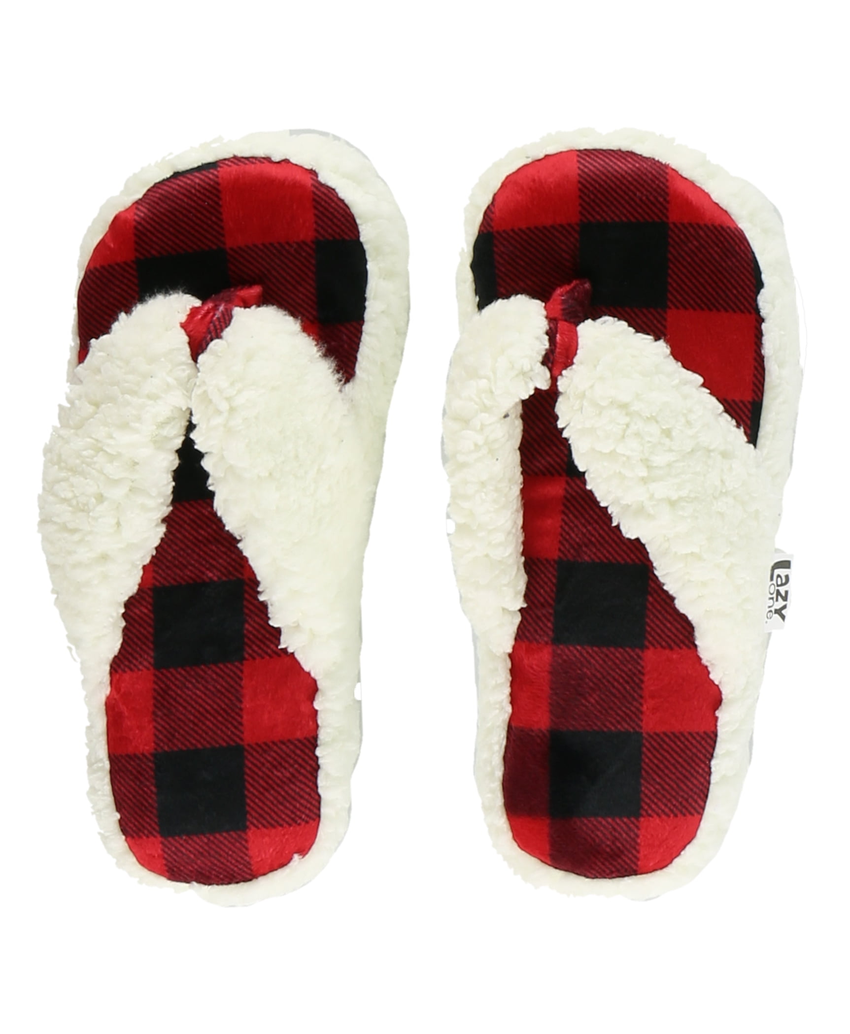 LazyOne Flip-Flop Spa Slippers for Women, Female Fuzzy House Slippers ...