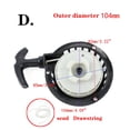 Aluminum Alloy Pull starter Easy to Pull Fit 47cc 49cc 2 Stoke Mini ...