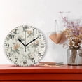 10" Artistic Round Wall Decorative Desk Clock Vintage Pastel Colors ...