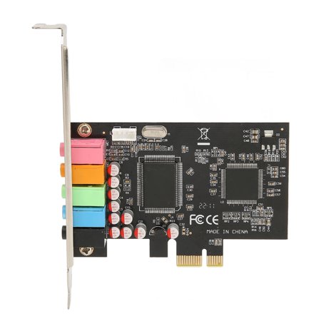 PCIE 5.1 Sound Card, PCB Material Computer Internal Sound Cards 24bit ...
