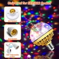 6W RGB Rotating Magic Ball Light - E27 Socket Disco DJ Strobe Lamp, LED ...