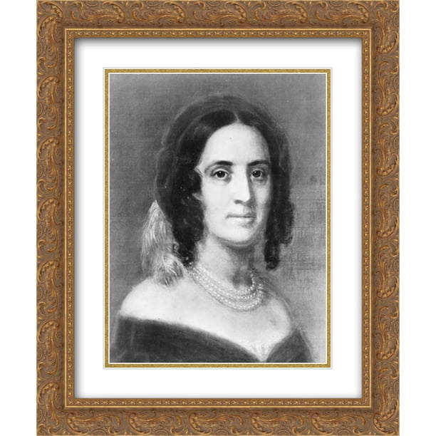 Sarah Childress Polk, wife of President J.K. Polk 20x24 Double Matted ...