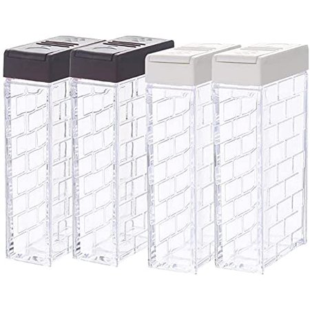 4 pc Spice Shak Jar Pla tic Mini Salt and Pepp Shak Sea oning Shak Box ...