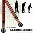 Lightweight Adjustable Folding Cane Seat with LED Light, Portable ...