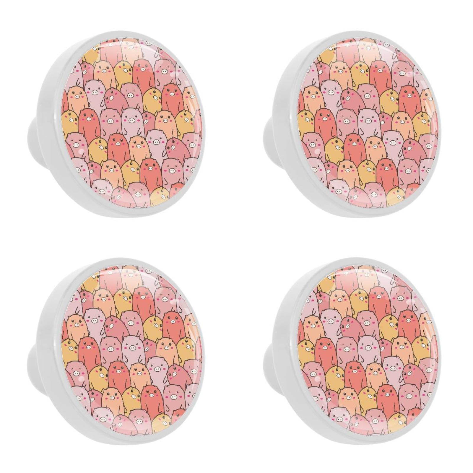 4 Pcs Cute Pig Knobs for Kitchen Cabinet Cupboard Dresser Bookcase ...