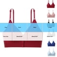 CFLVAEK Front Closure Bras for Women Wireless Adjustable Straps ...