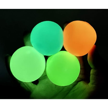 Glow in The Dark Sticky Ceiling Balls,Sticky Ball, Squishy Glow Stress ...