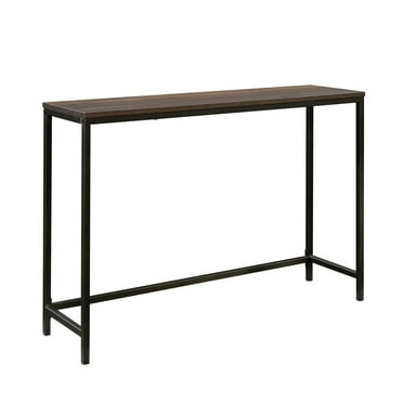 AC Pacific Logan Wood and Metal Console Table, Brown - Walmart.com