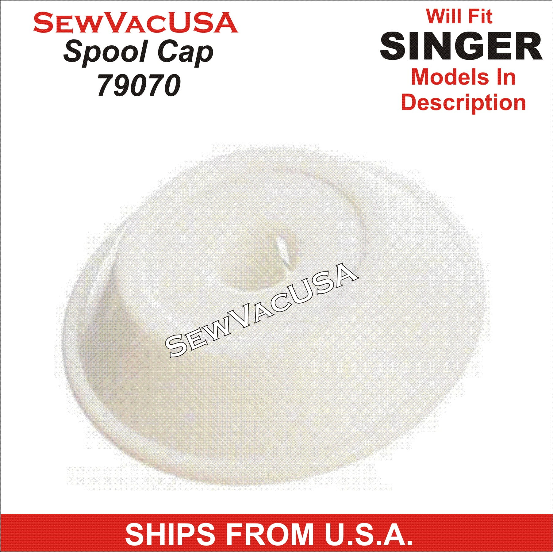 Singer Compatible Small Spool Cap 79070 Fits 2600 Class, CE200, CE250 ...