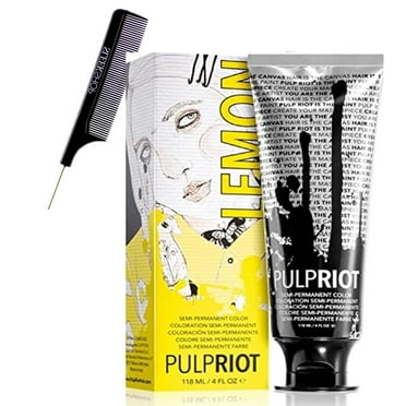 Pulp Riot Semi-Permanent Color Lemon - Yellow - 4 oz Hair Color ...