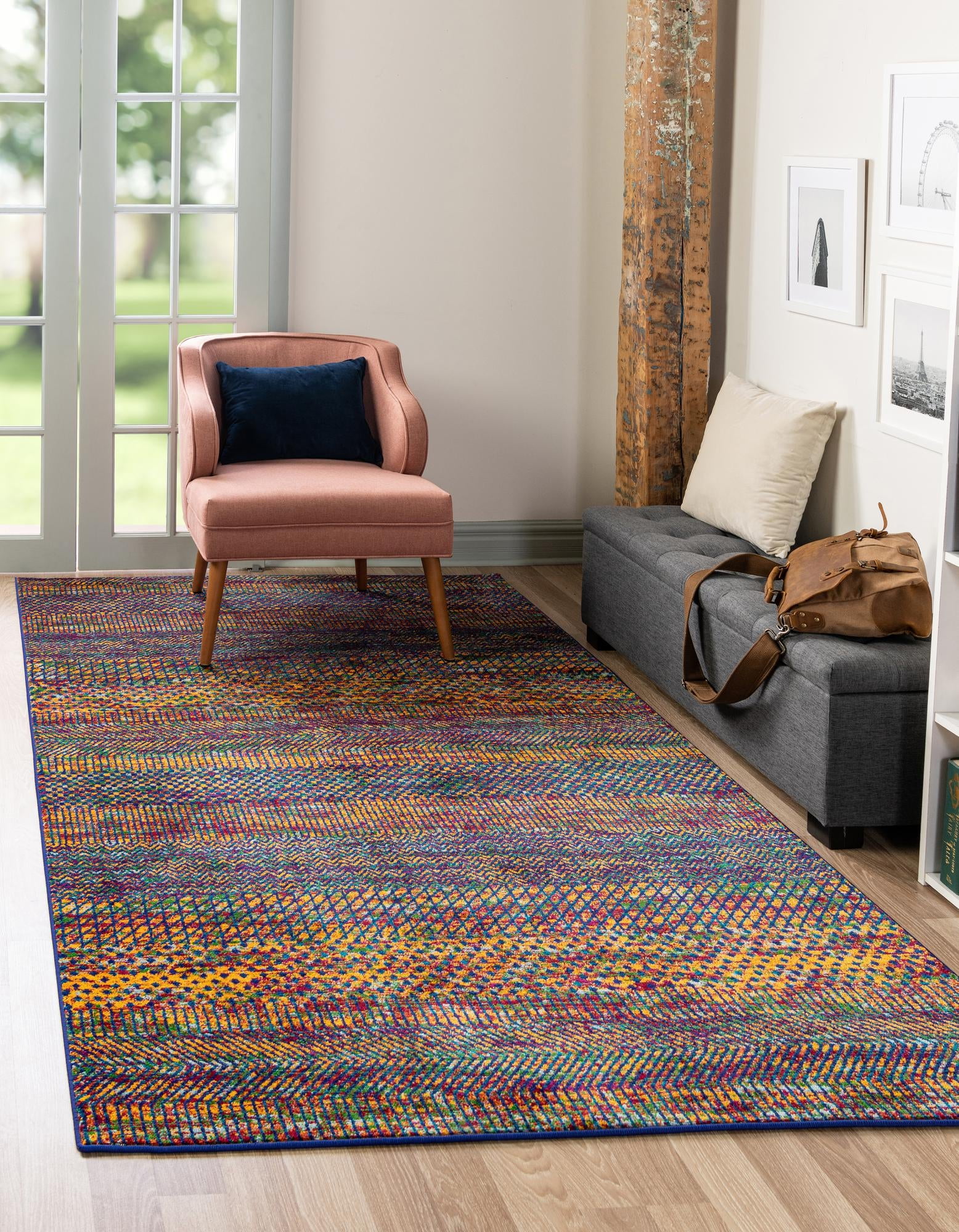 Rugs.com Calypso Collection Rug – 9' x 12' Multi Medium Rug Perfect For ...