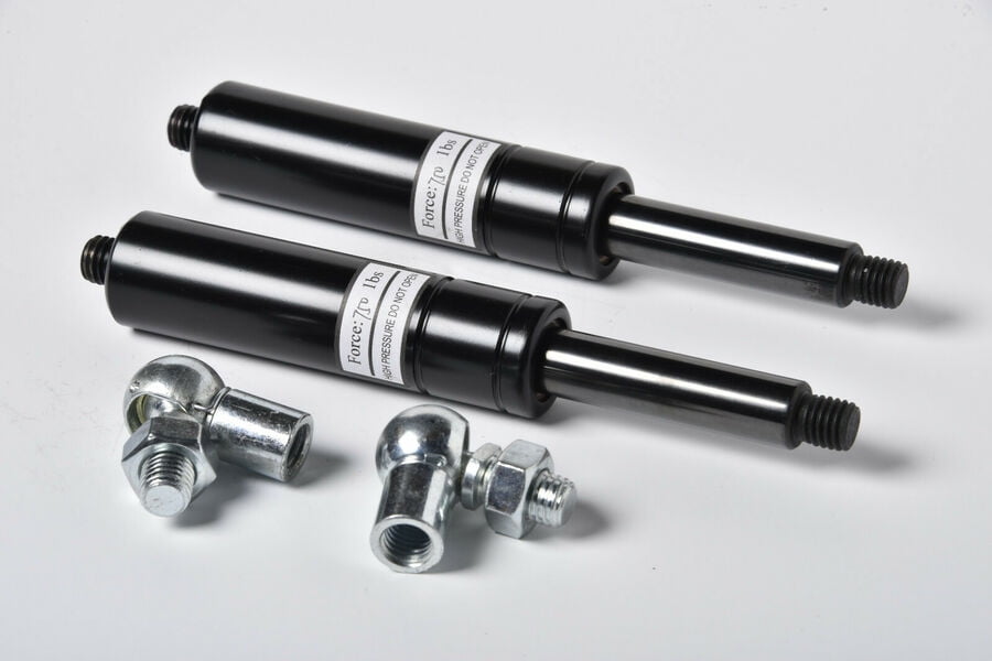 Pair (2 two) 750 lbs lambo door shocks for vertical hinge w ball joints ...