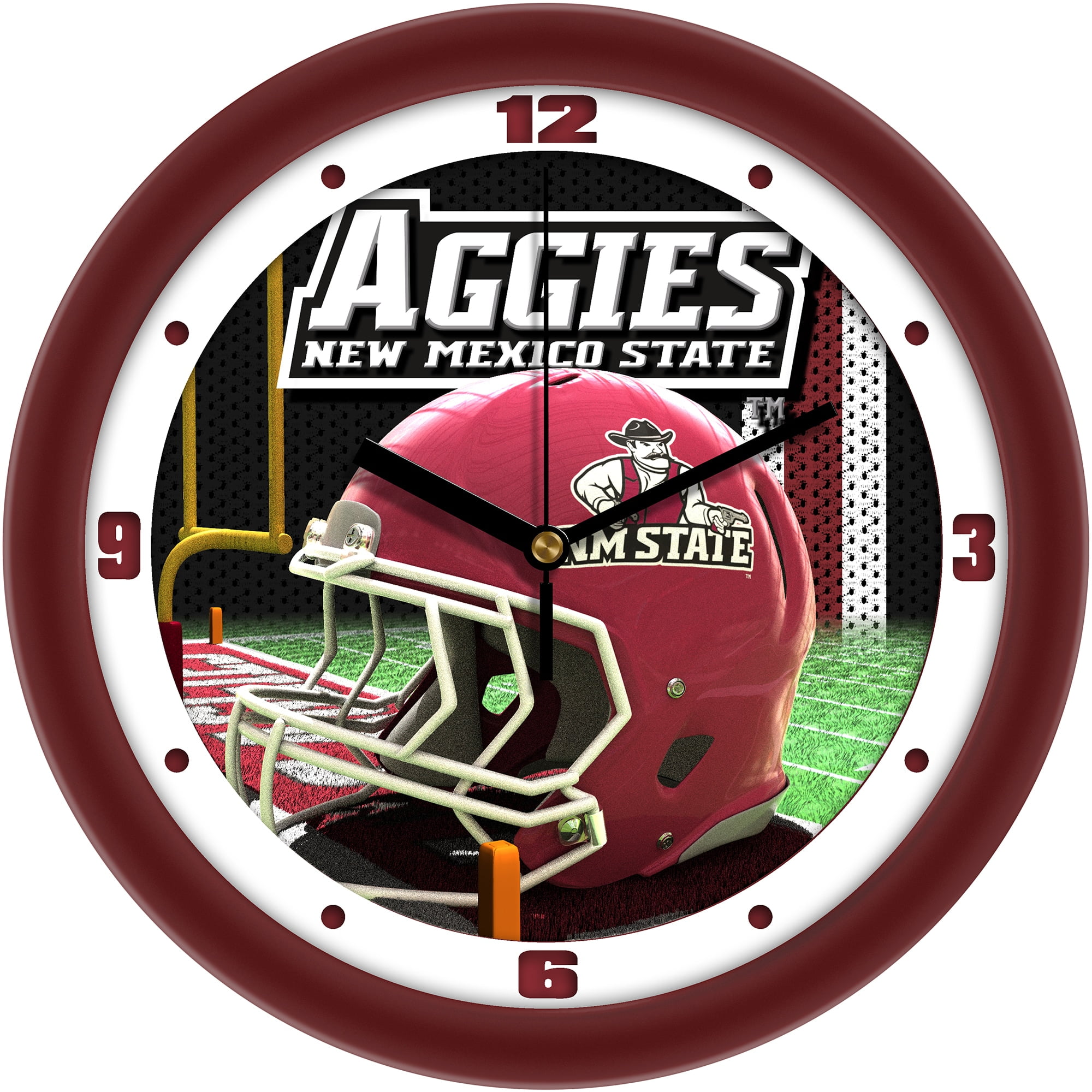 New Mexico State Aggies 11.5'' Suntime Premium Glass Face Football ...