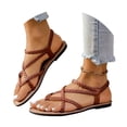 Bibifish Womens Flat Sandals Bohemian Thong Braided Flat Sandals Ladies ...