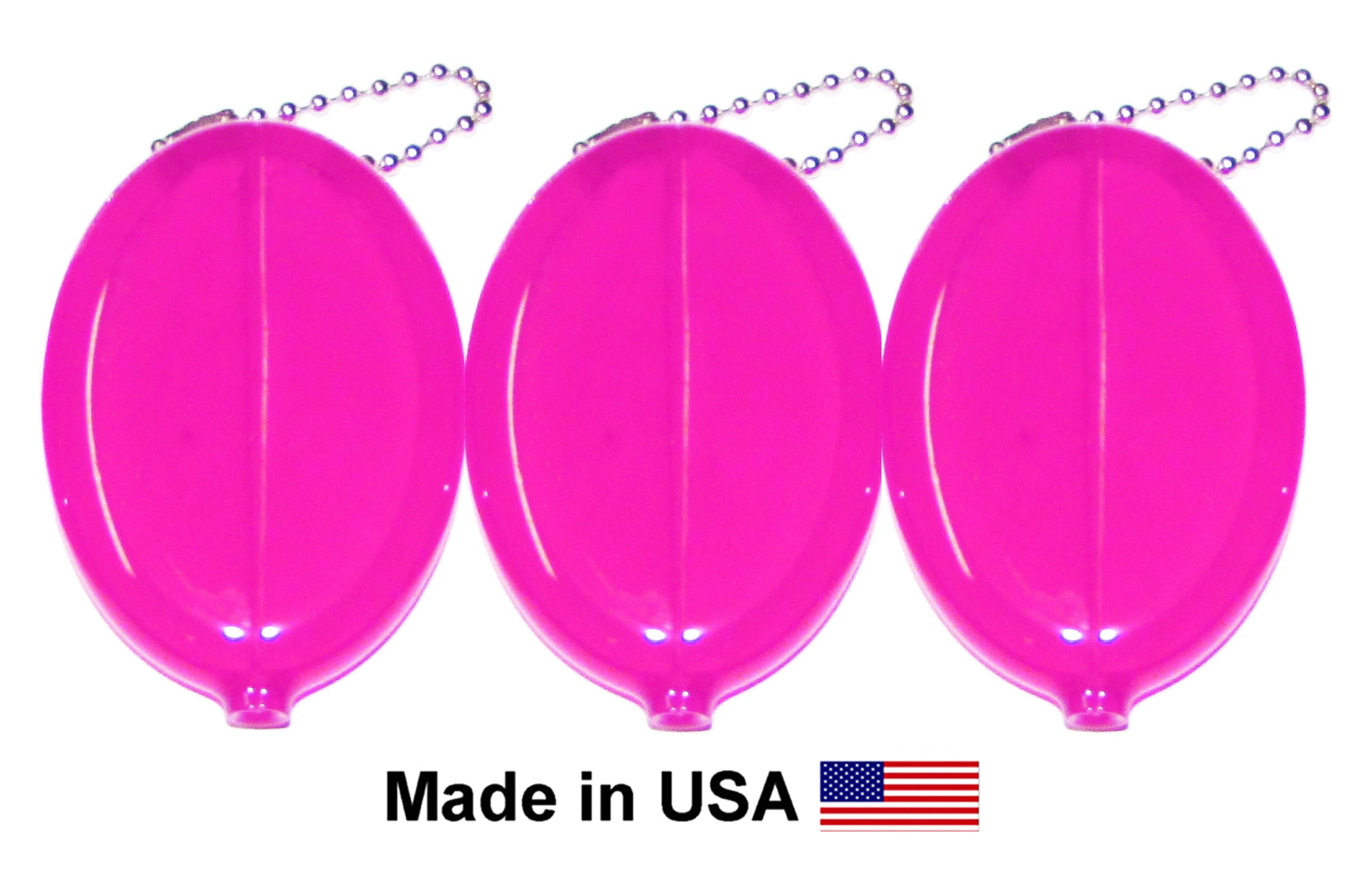 3 Pink Squeeze Purses Made in USA | Vintage Oval Coin Purse | Organizes ...