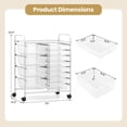 12 Drawer Rolling Cart with Drawers, Storage Organizer Cart for ...