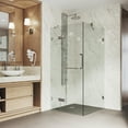 VIGO Frameless Square Clear Shower Enclosure (36 x 36) Chrome - Walmart.com