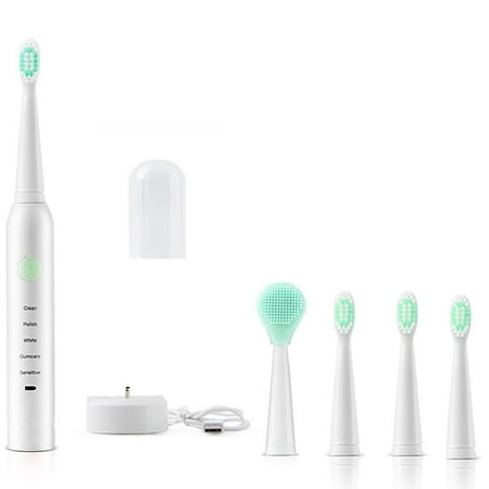 Adult Electric Toothbrush, Rechargeable, Usb Toothbrush Facial Cleanser ...