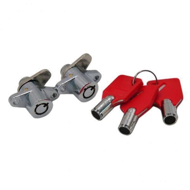 LOVIVER 2X Chrome Saddlebag Locks For Saddlebags Lock Set With Keys ...