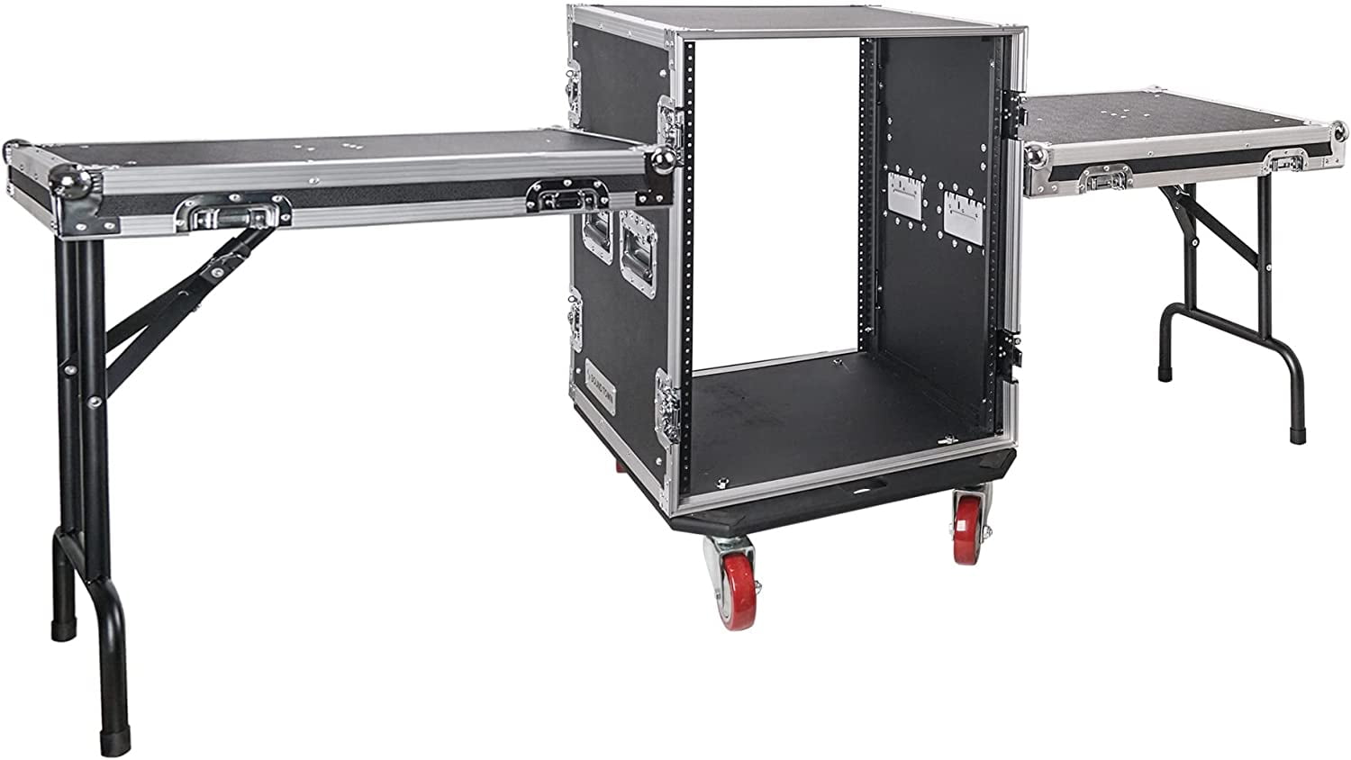 Sound Town 14U PA/DJ Rack/Road Case, 14-Space, with 21" Rackable Depth ...