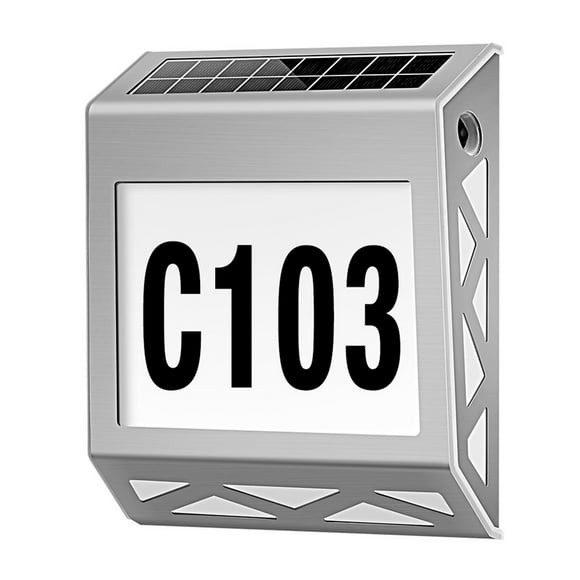 Solar Powered Address Signs