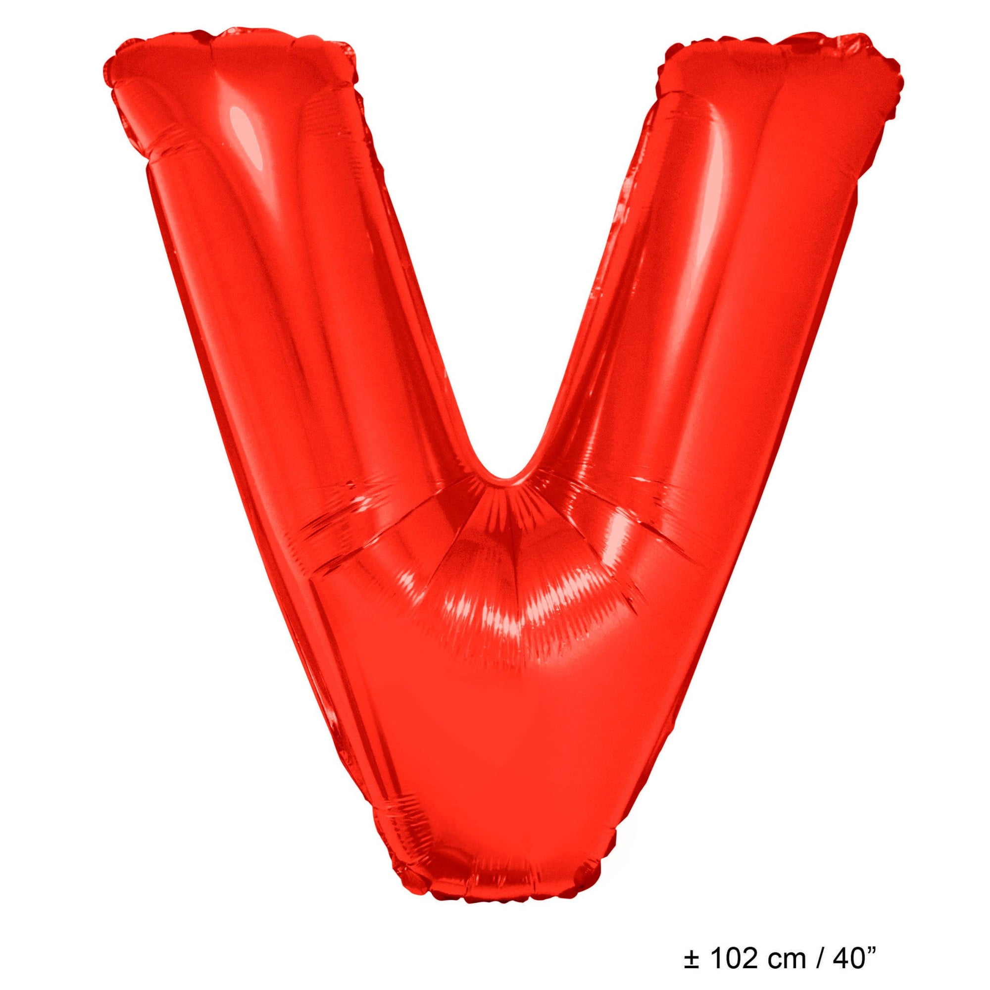 Balloon-Foil-Letter V-40"-Red - Walmart.com