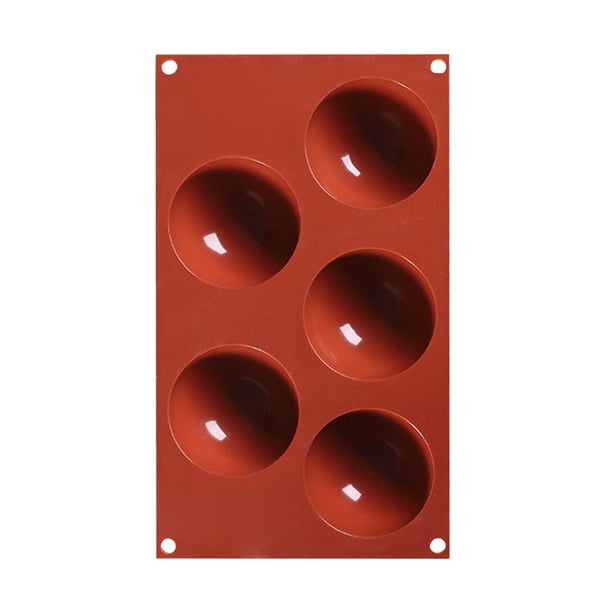 Mistaha 1PCS 5 Holes Silicone Mold Hemispherical Baking Mold Round ...