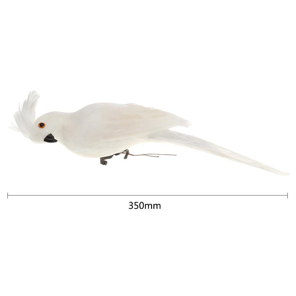 Fuwaxung 1PC Handmade Foam Feather Artificial Parrot Imitation Bird ...