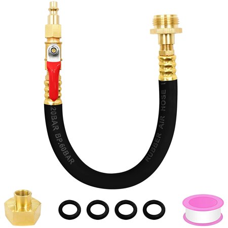 RV Antifreeze kit Sprinkler Adapter with Shut Off Valve, 12 inch air ...
