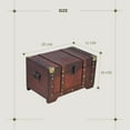 Pirate Treasure Chest Storage Box Durable Wood Metal - Walmart.com