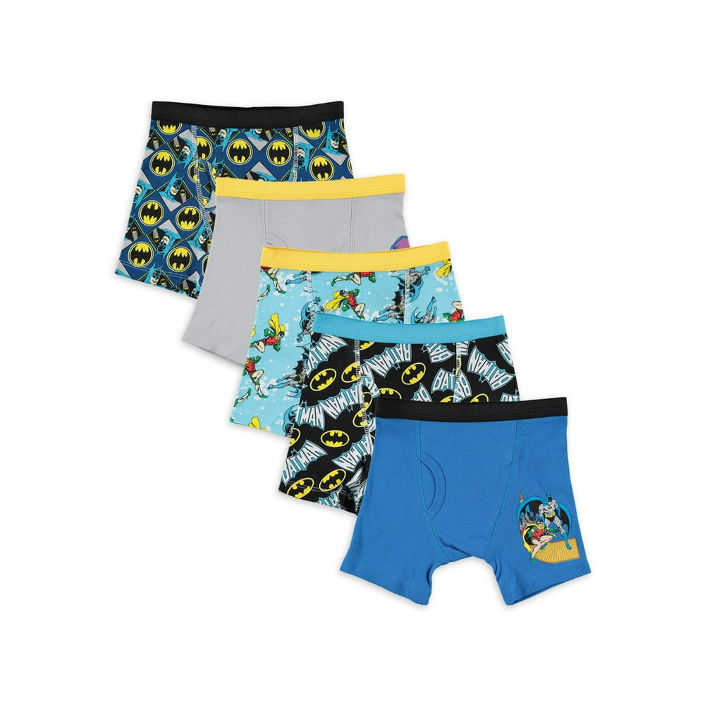 Batman - Batman Boys 4-8 Boxer Briefs, 5 Pack - Walmart.com - Walmart.com