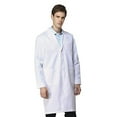 JUUYY Men's Casual White Lab Coats Labcoat Professional Lab Coat Full ...