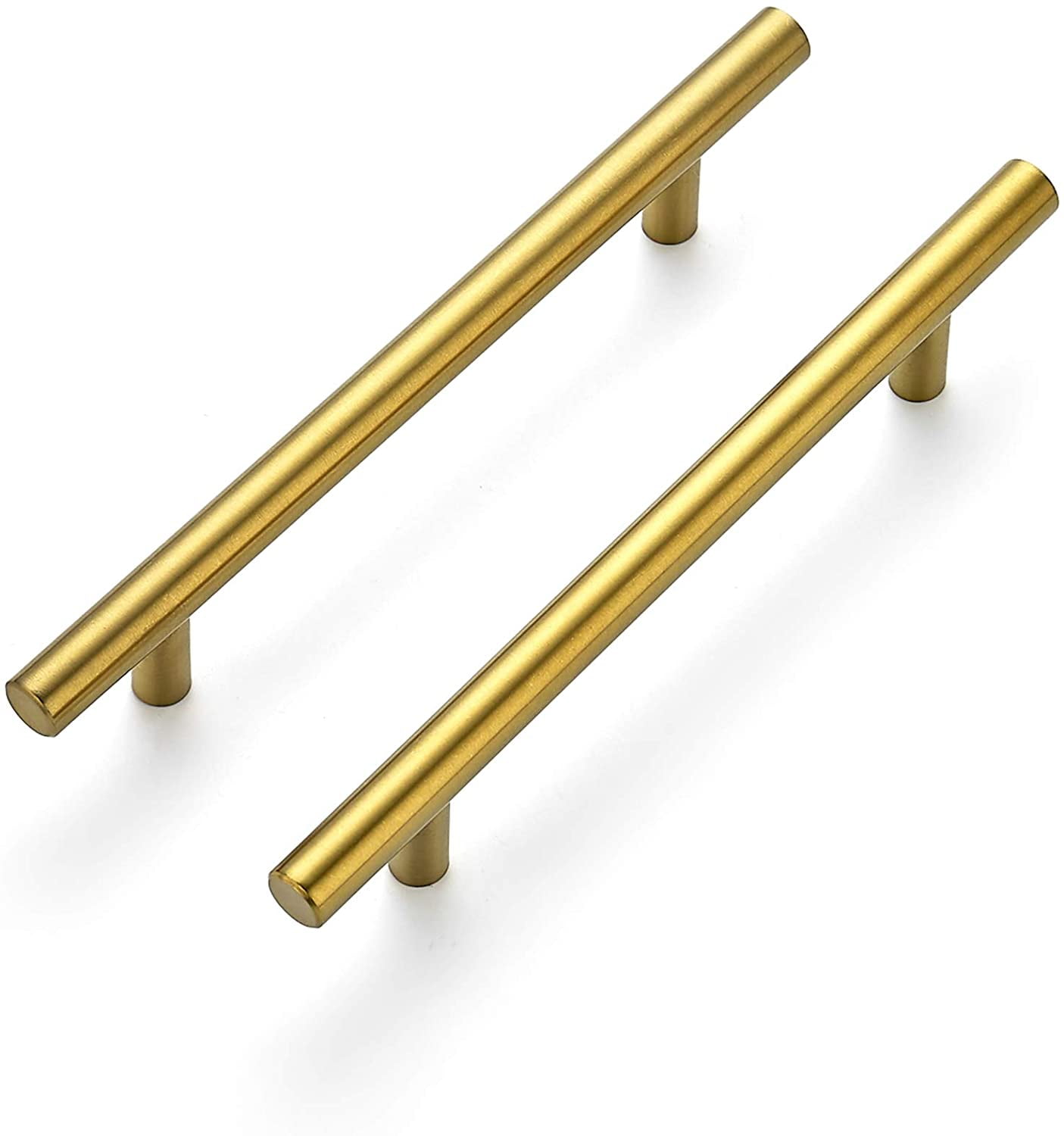 Zoizocp 10 Pack 7.38" Cabinet Pulls Brushed Brass Stainless Steel ...
