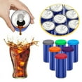 JUNDALIE Silicone Soda Can Cover Lids, 12 Pcs Reusable & Multicolored ...