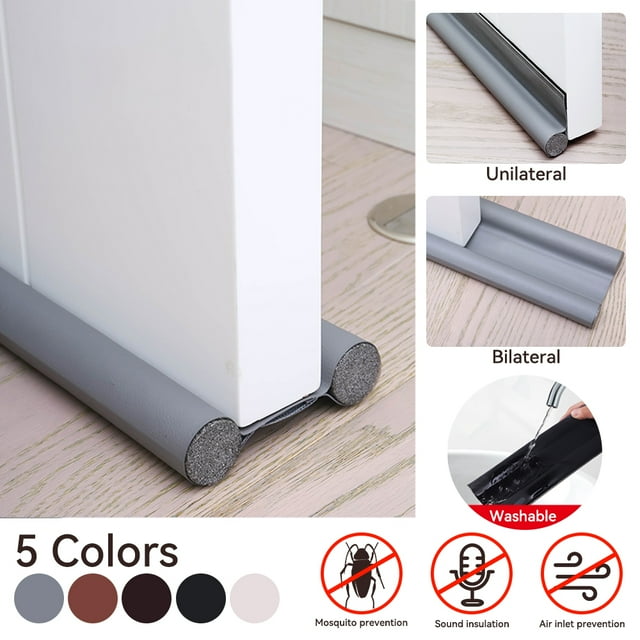 Heflashor Door Draft Stopper Door Bottom Seal Strip Noise Blocker Draft ...