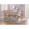 Powell Davini 6-Piece Dining Set, Natural - Walmart.com