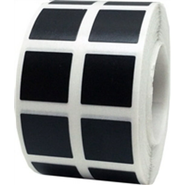 Black Square Stickers | 0.5" Inch Square | 1000 Pack - Walmart.com